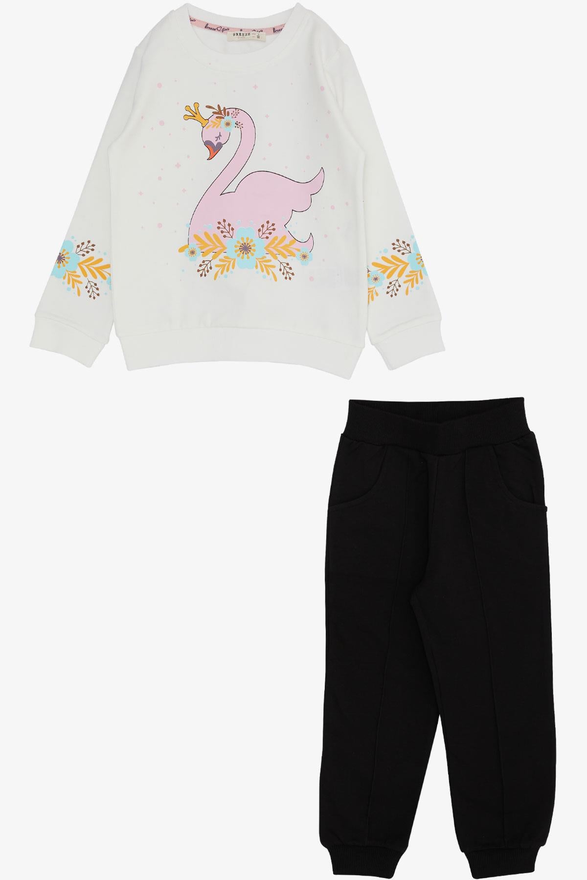BRE Breeze Girl Child Tracksuit Princess Swan Printed Floral 3-8 Years ...