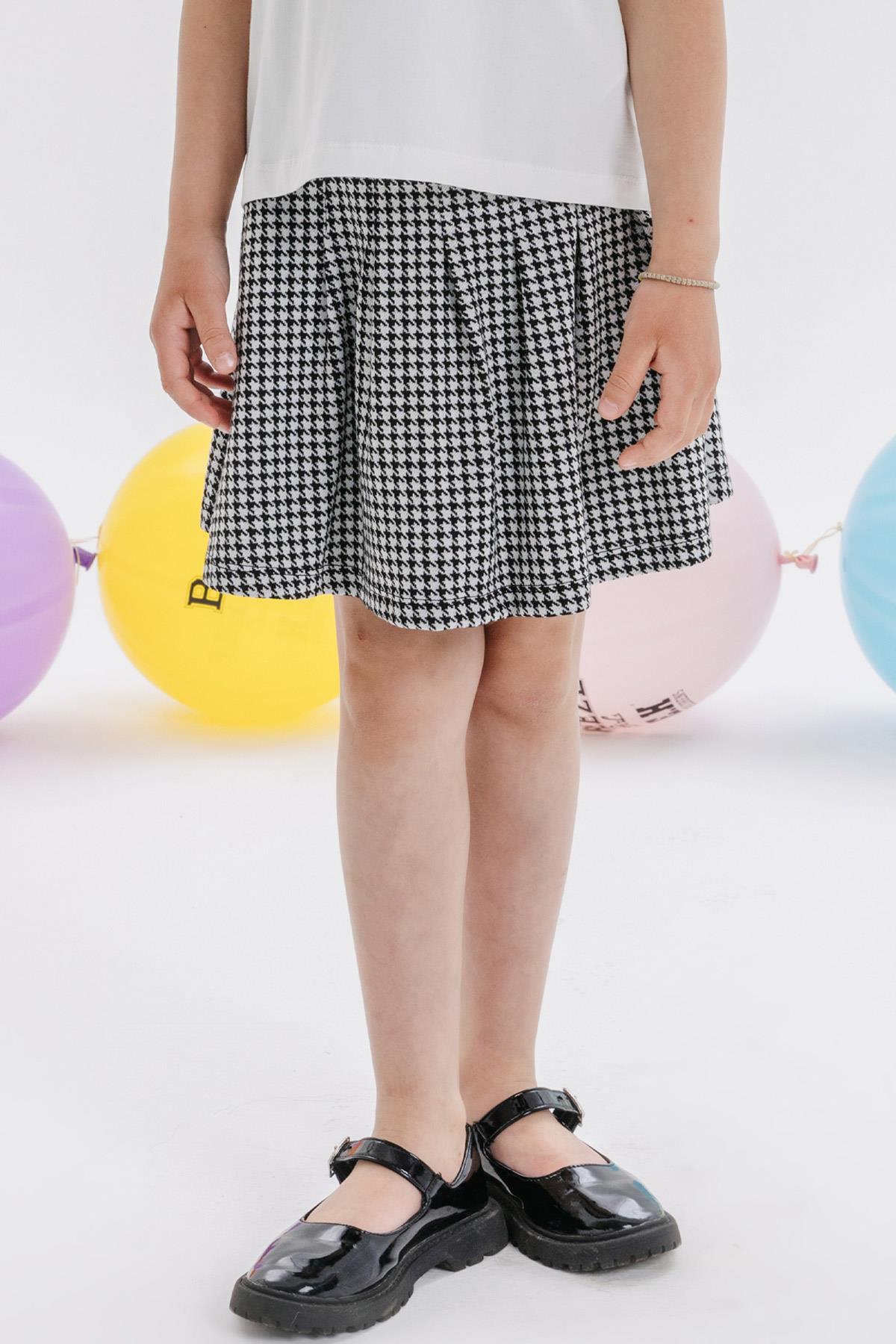 BRE Breeze Girl's Skirt Herringbone Patterned 84 Years, Black - Munich ...