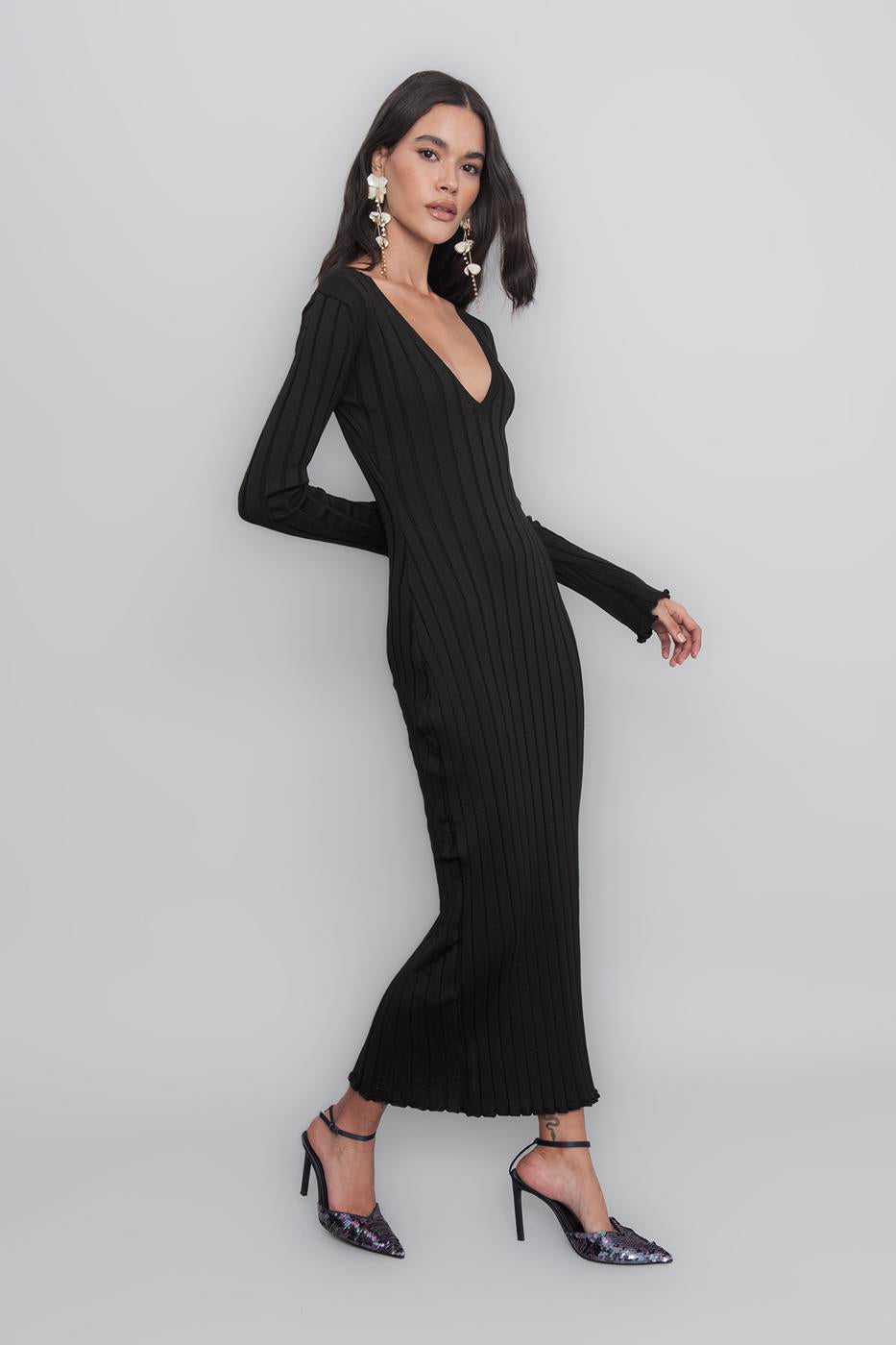 فستان نسائي متوسط الطول من BSL - ويتير – Clos - Wholesale Clothing Supplier